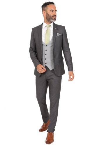 Jenson Samuel Alnwick grey Three Piece Suit