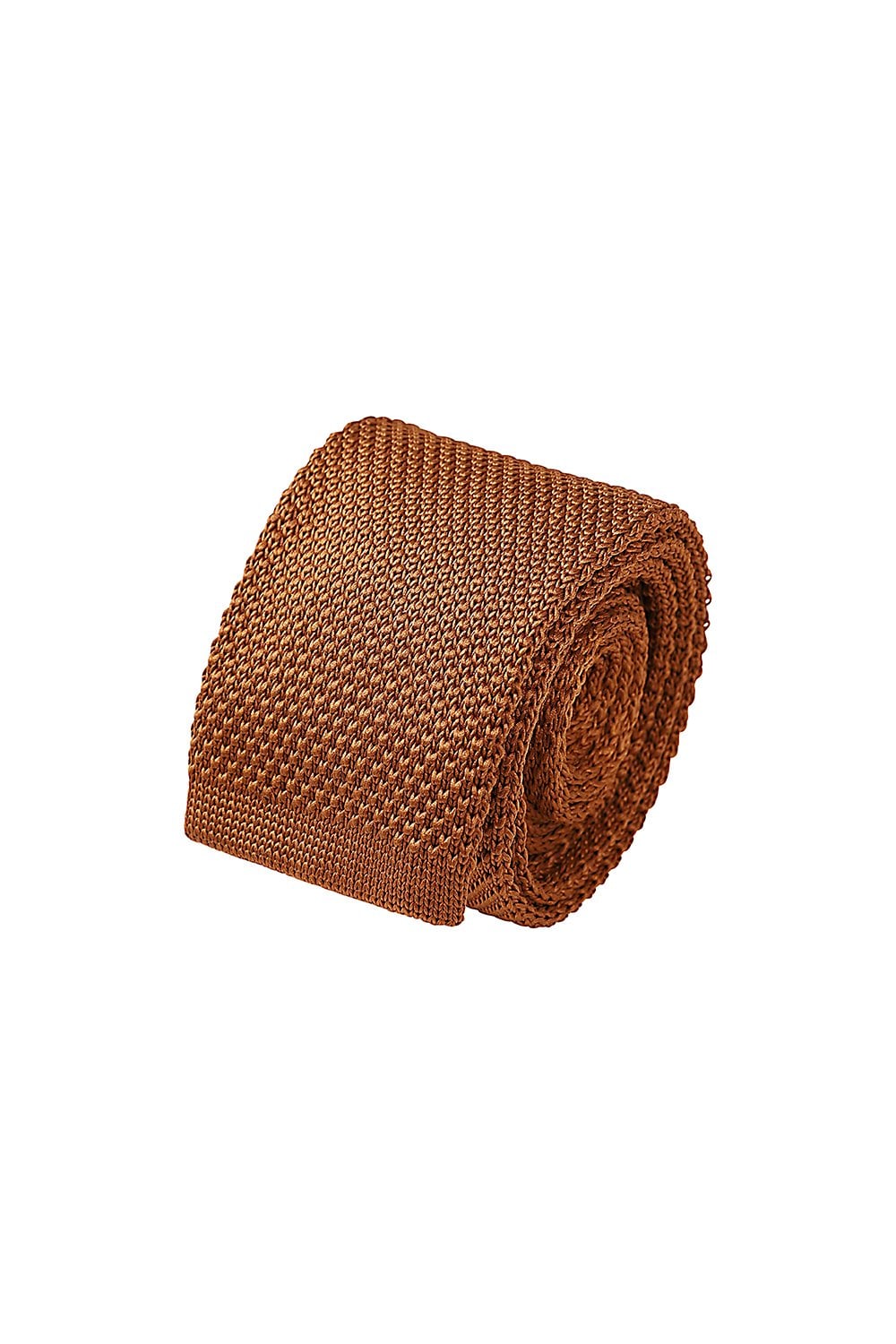 Jenson Samuel Rust Knitted neck tie